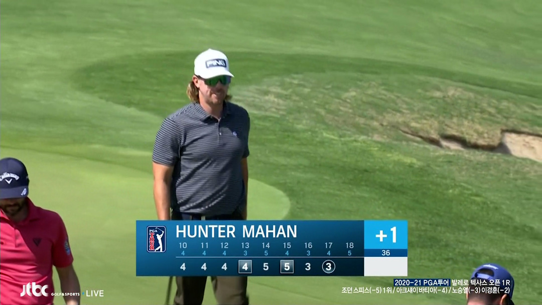 다음스포츠 | 1R 17번홀 까다로운 벙커 샷에 이어 완벽한 롱 버디 퍼트 잡아내는 헌터 메이핸