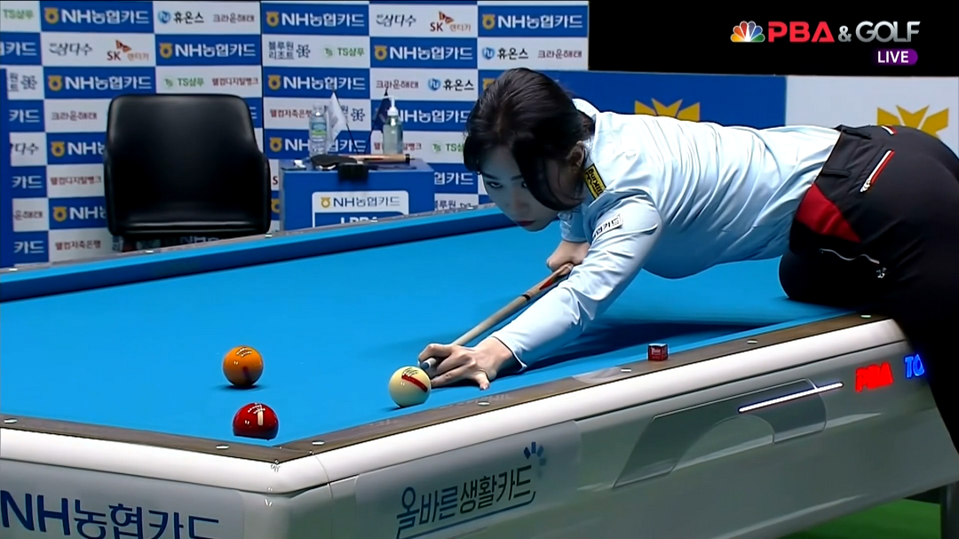 다음스포츠 | 전애린 vs 오수정 1세트 HL[NH농협카드 LPBA 챔피언십 16강]