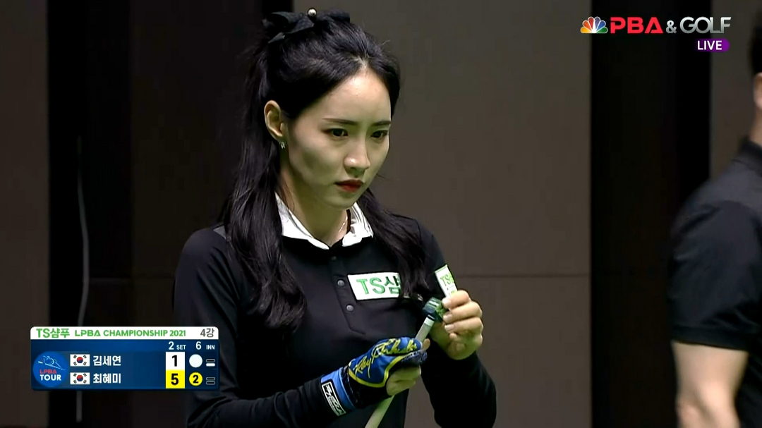 3연속 득점으로 흐름을 잡는 최혜미! [TS샴푸 LPBA 챔피언십 2021 준결승전] | 다음스포츠