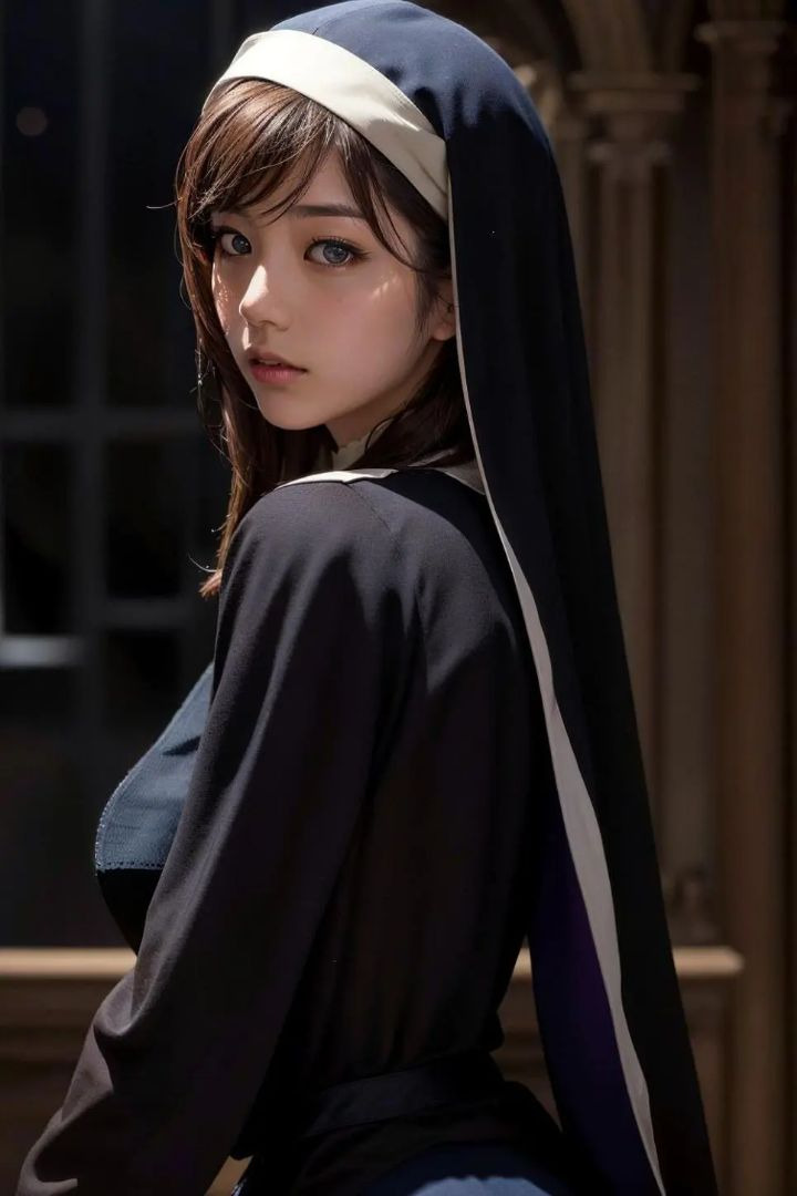 수녀님 그려줘 Ai야 