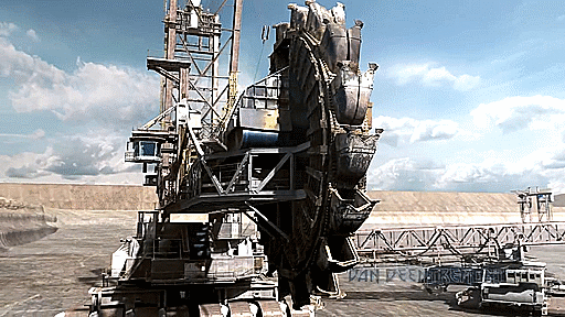 세상에서 가장 큰 굴삭기(굴착기) - Bagger 288.gif
