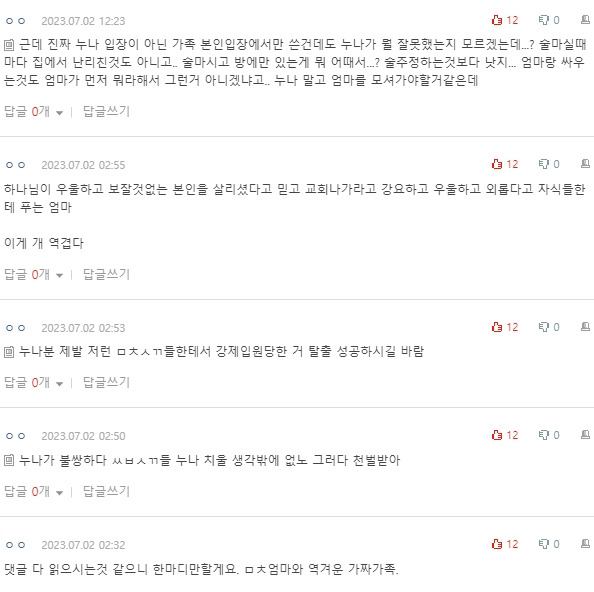 더쿠 네이트판 월 110만원 주고 알코올중독 누나 강제입원 시키려고 합니다