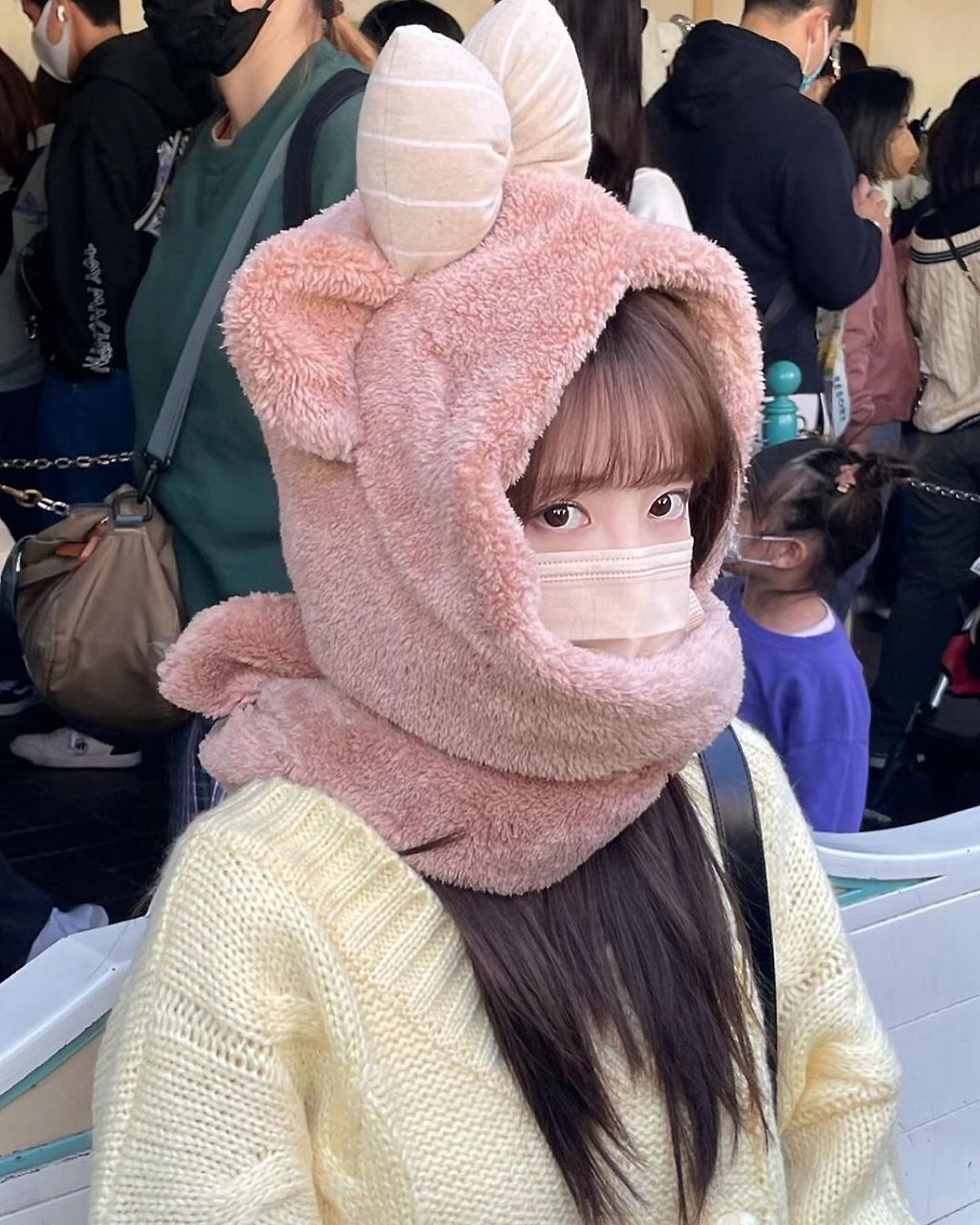 양털모자 뒤집어 쓴 러블리즈 유지애 방송연예 꾸르