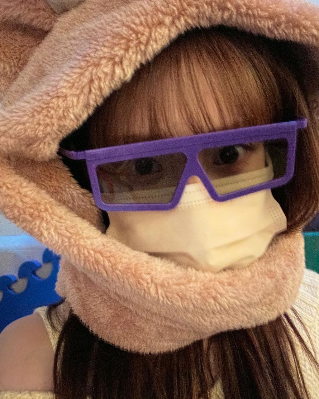 양털모자 뒤집어 쓴 러블리즈 유지애 방송연예 꾸르