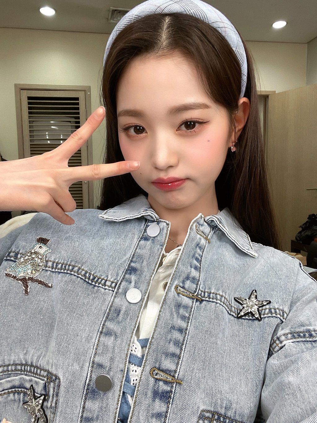 220225 뮤직뱅크 청자켓 입은 장원영 방송연예 꾸르
