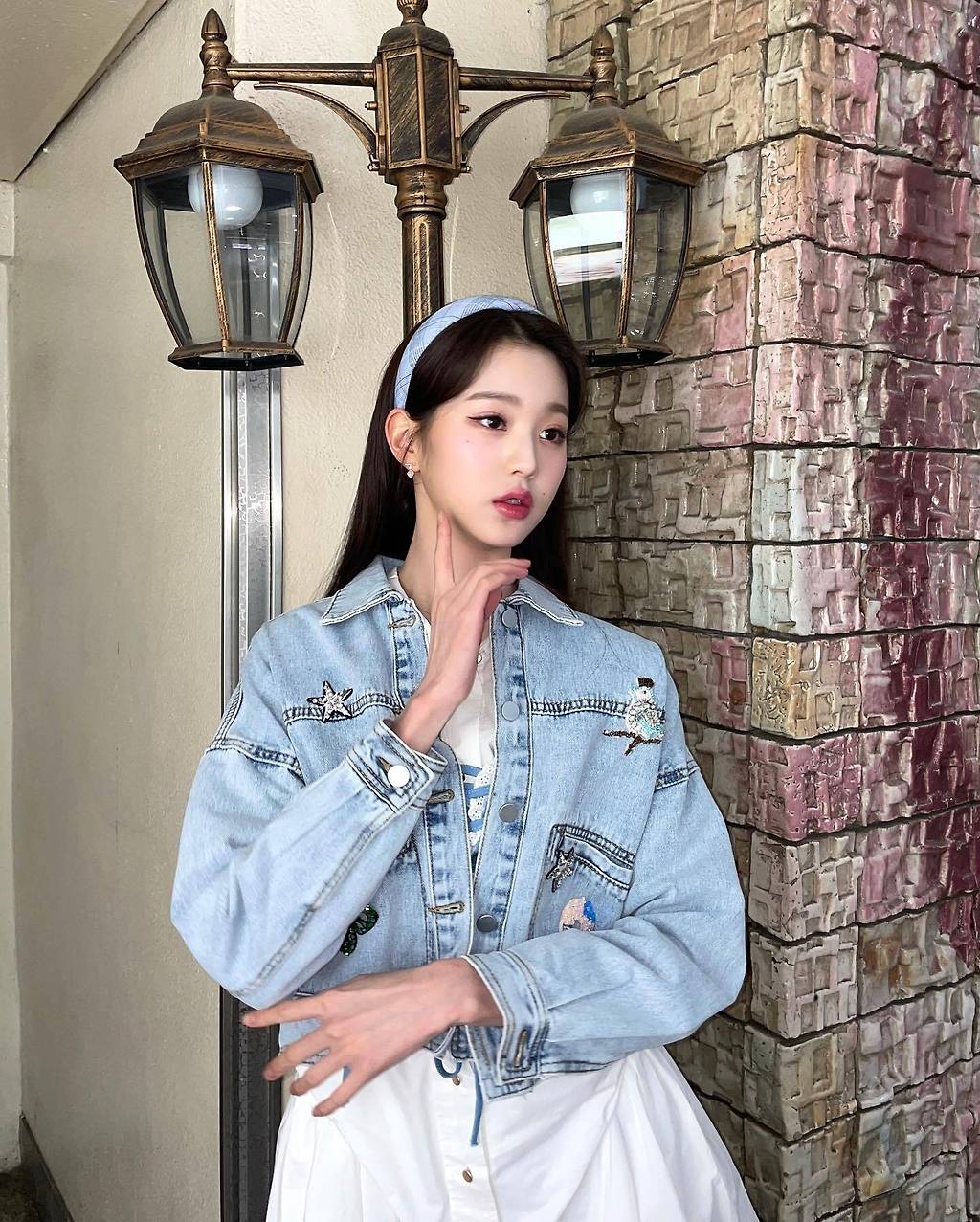 220225 뮤직뱅크 청자켓 입은 장원영 방송연예 꾸르