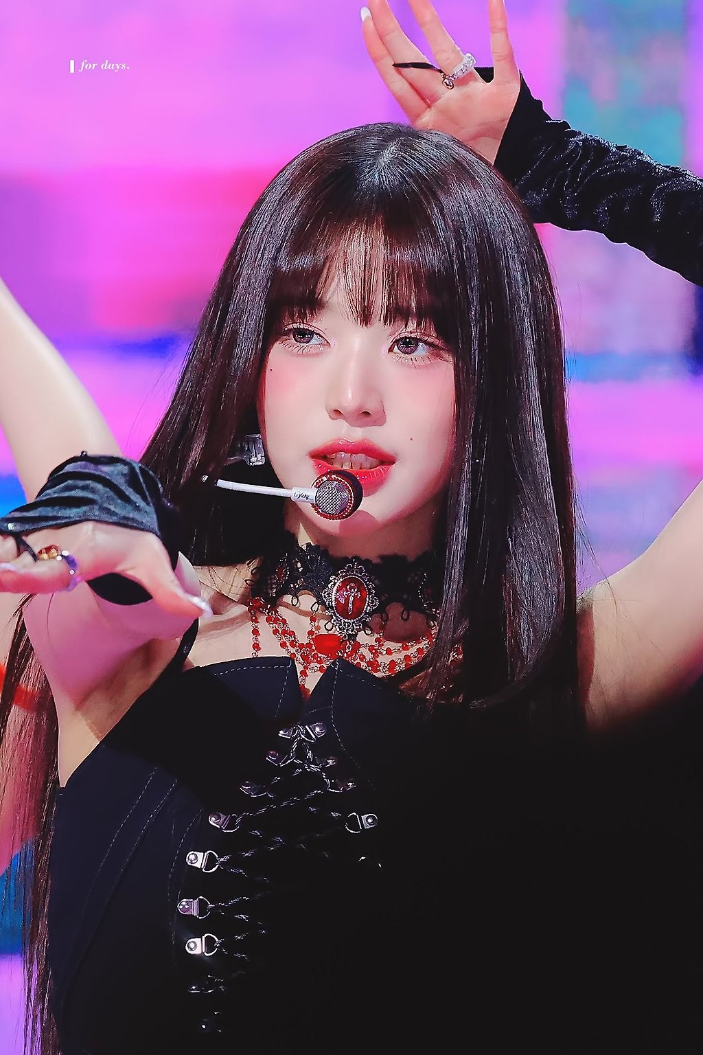 연예거중기 장원영을 긴생머리고스펑크룩 St로 꾸밈 Daum 카페