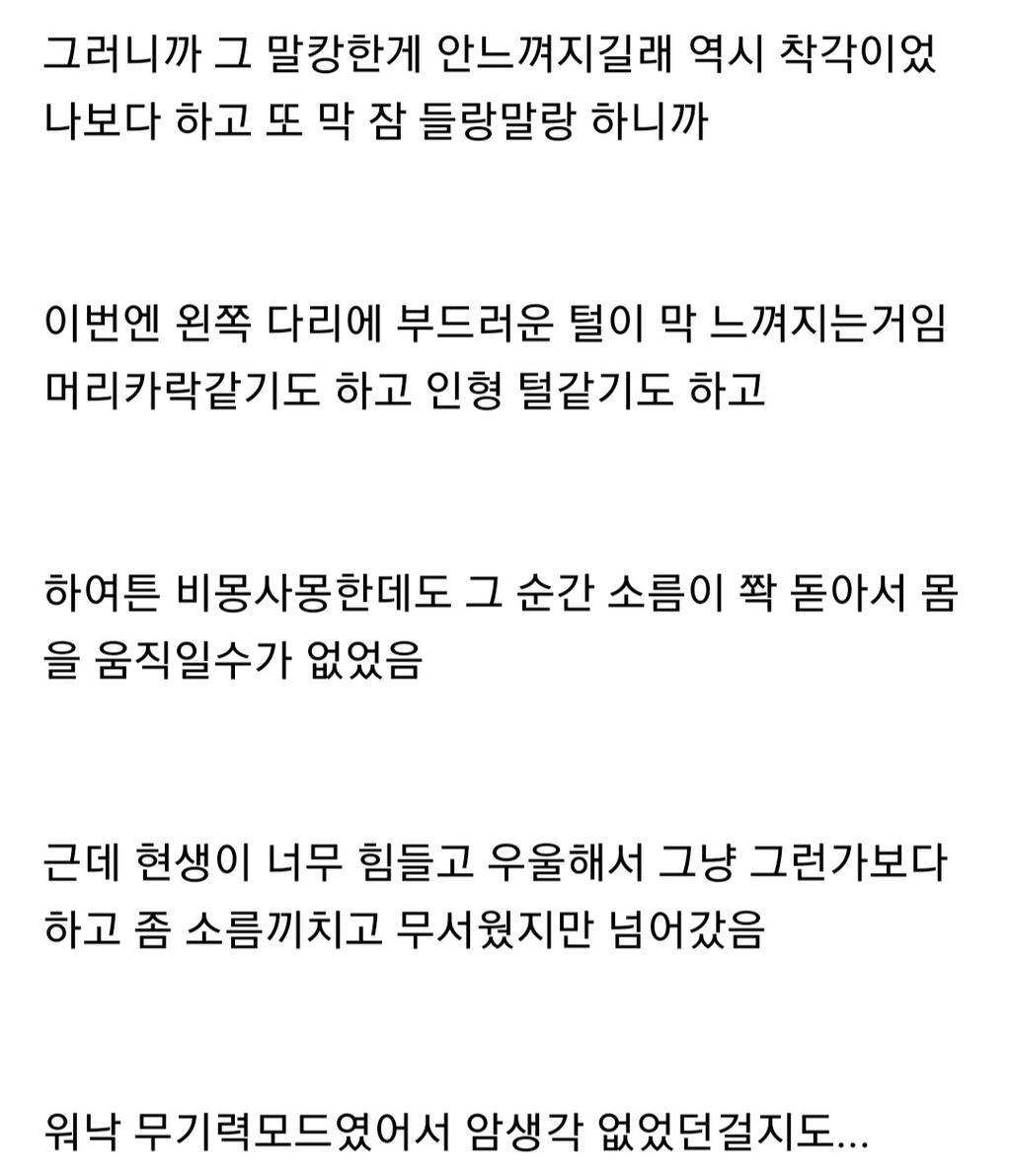 열린괴담회 내가 엄청 힘들었던 시기에 Daum 카페