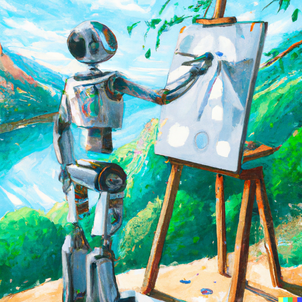 인공지능의 창작물들 그림 그리는 로봇을 소재로 Ai가 그려 준 몇 가지 그림들 Daum 카페
