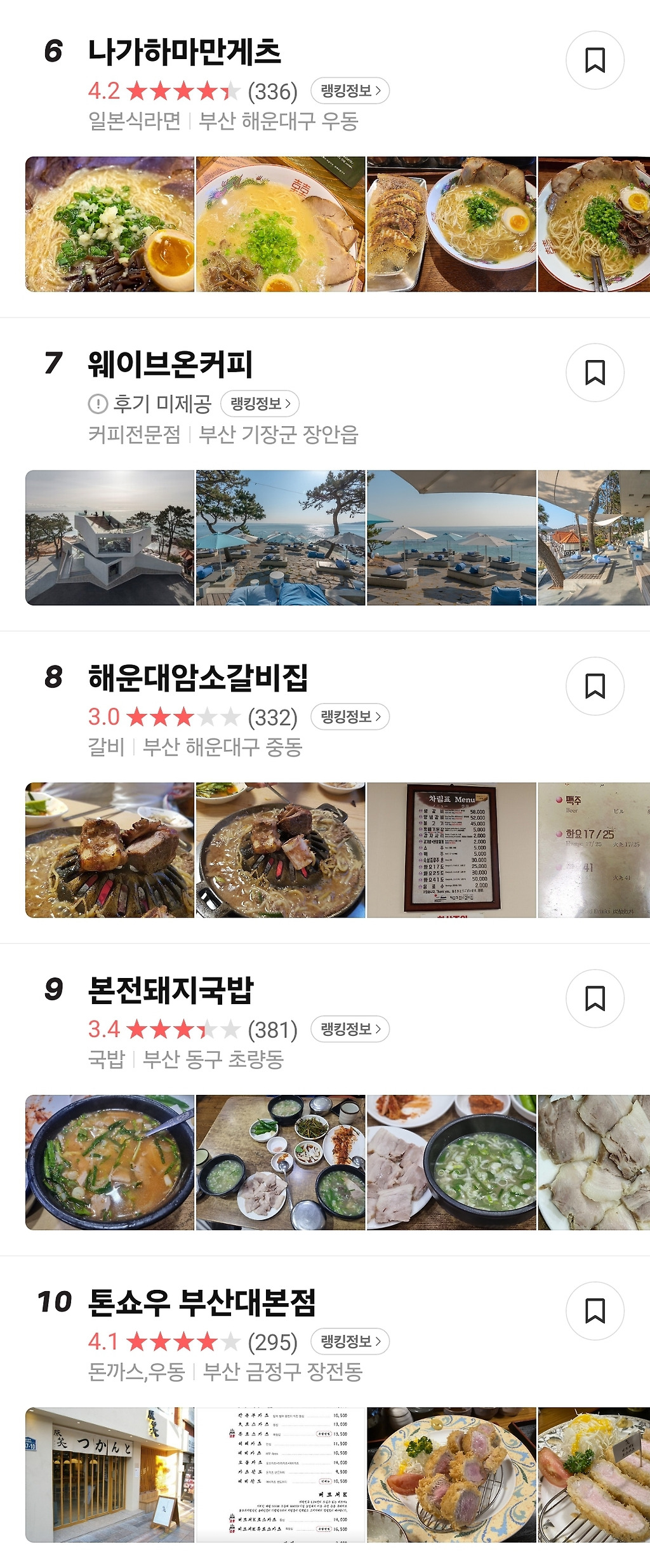 먹고 살자고 하는 짓인데 카카오맵 부산 맛집 즐겨찾기and친구공유 랭킹 30 Daum 카페
