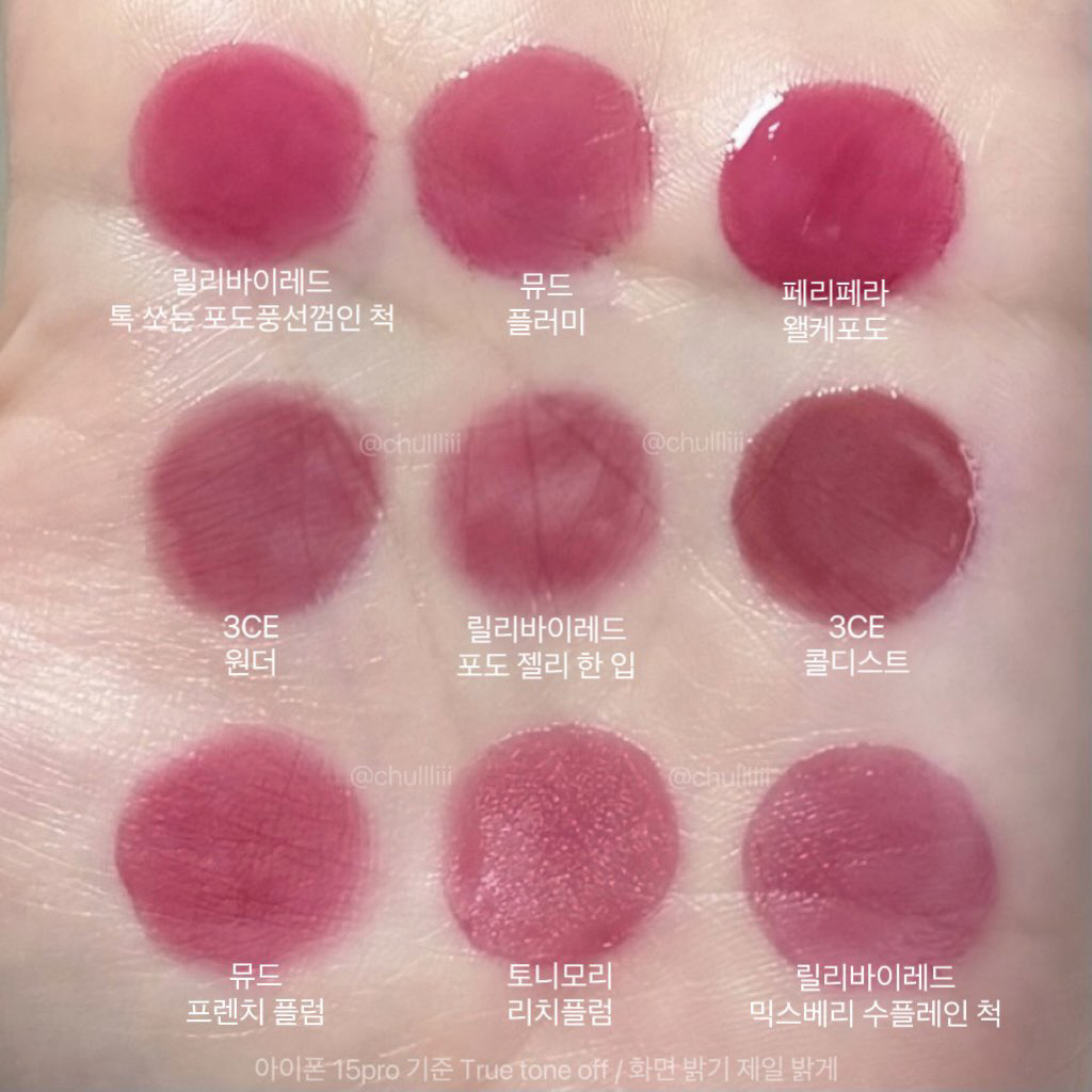 화장품 추천 컬러별 립 발색 모음💄 Daum 카페