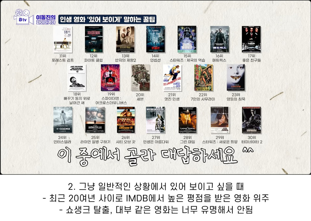 혹시 영화 좋아하세요 이동진 평론가가 알려주는 인생 영화 있어 보이게 말하는 꿀팁 Daum 카페
