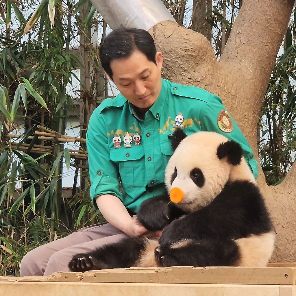 바오 가좍 당근사탕 받고 행복한 루이바오 🐼 Daum 카페