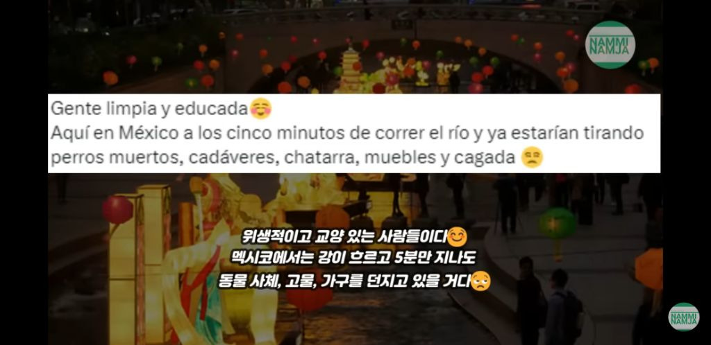 생생 지구통 청계천을 바라보는 멕시코 사람들 반응 Daum 카페