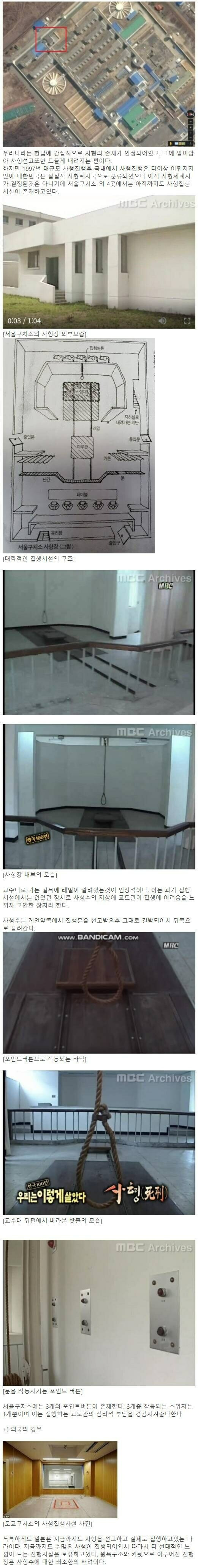이 세상의 모든 것 모아모아 서울구치소 실제 사형장 내부 Daum 카페