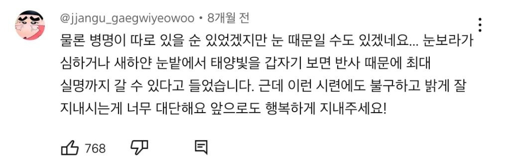 너네 이거 봤어 실명하기 하루 전 있었던 일 Daum 카페