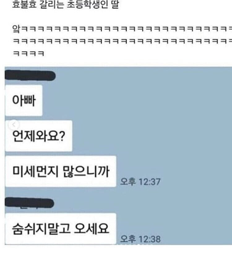 유머일번지 효불효 갈리는 초등학생 문자 Daum 카페