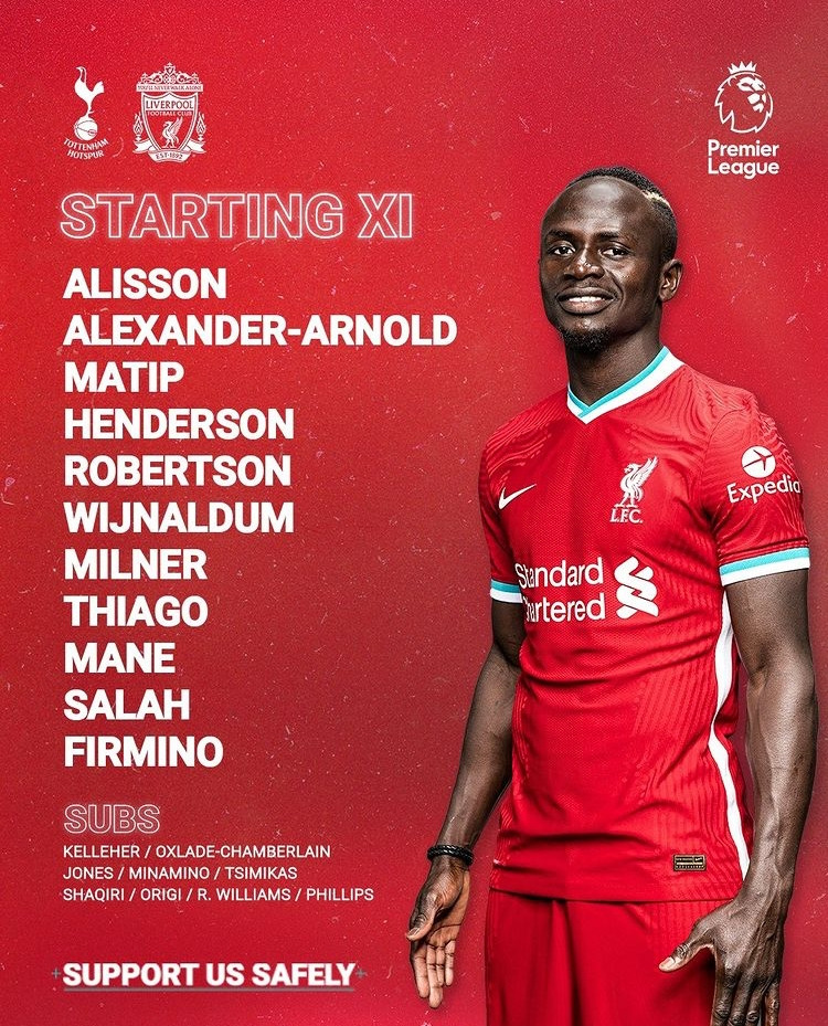 [20/21 EPL 20R] 토트넘 vs 리버풀