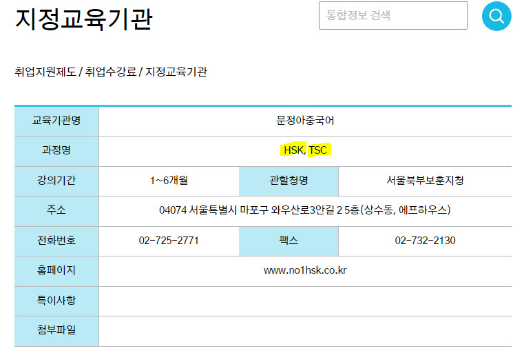 국가유공자 HSK,TSC 문정아중국어 수강료 지원 받기