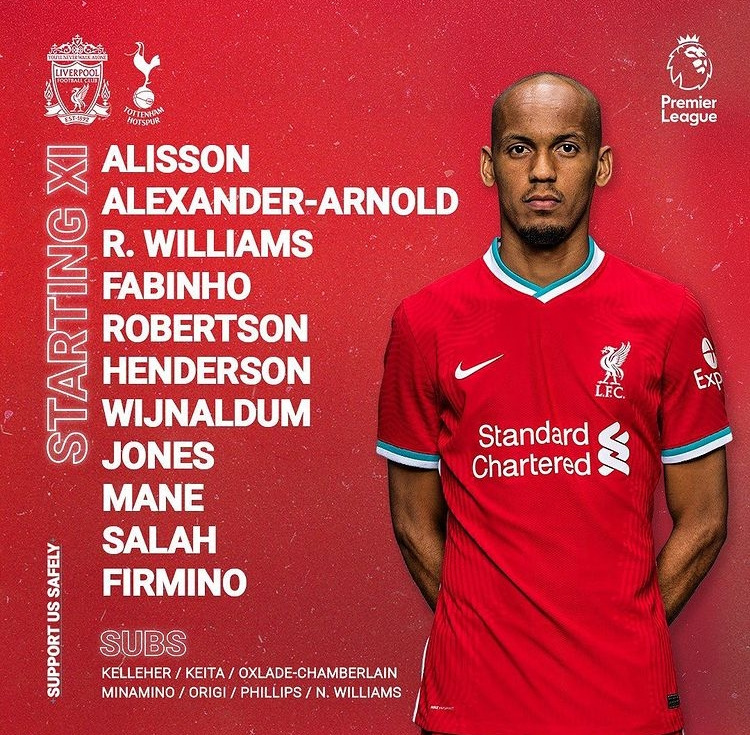 [20/21 EPL 13R] 리버풀 vs 토트넘