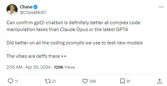 Gpt2-Chatbot AI 모델 혁신의 진정성을 묻다