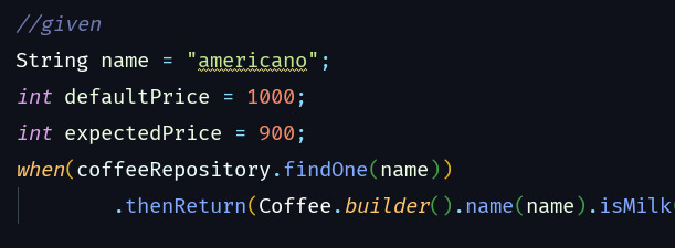 Given-When-Then Pattern