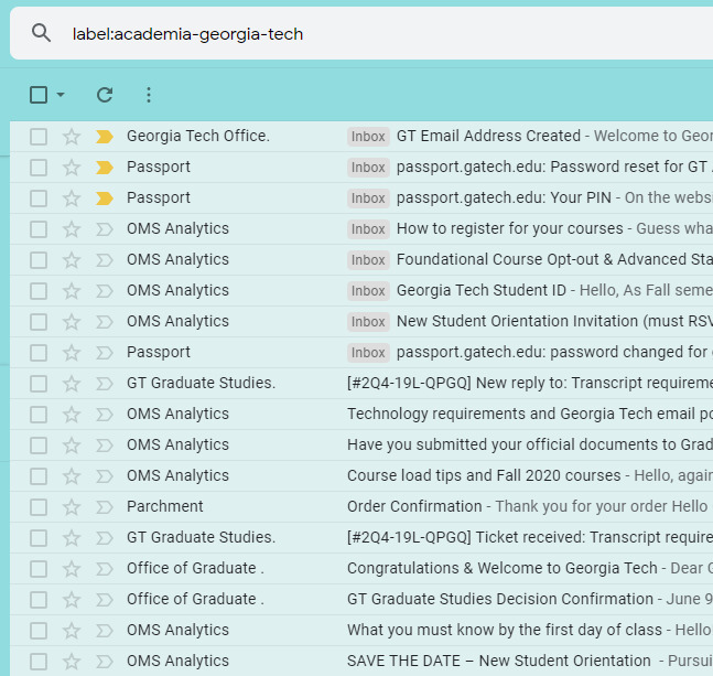 Georgia Tech OMSA를 지원하다.