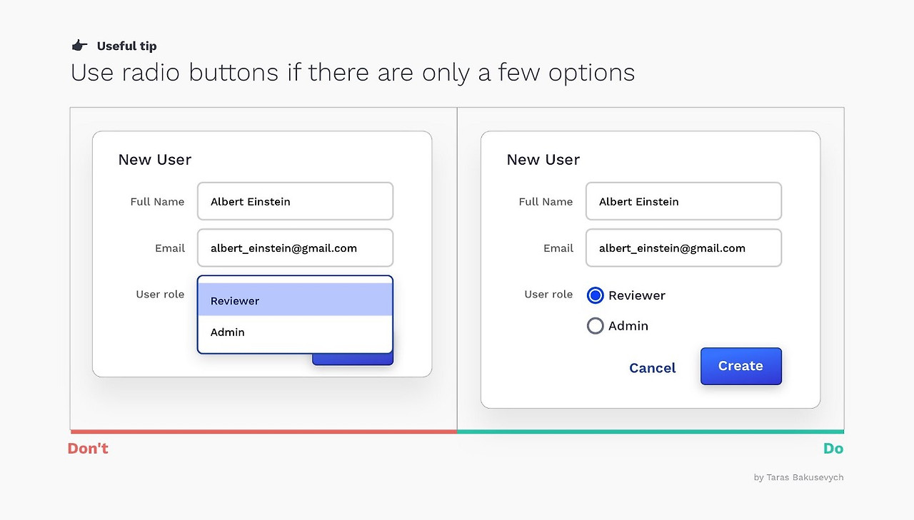 UI 디자인 가이드 : Select Controls