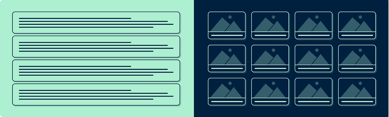 UI 디자인 가이드 : List vs Grids