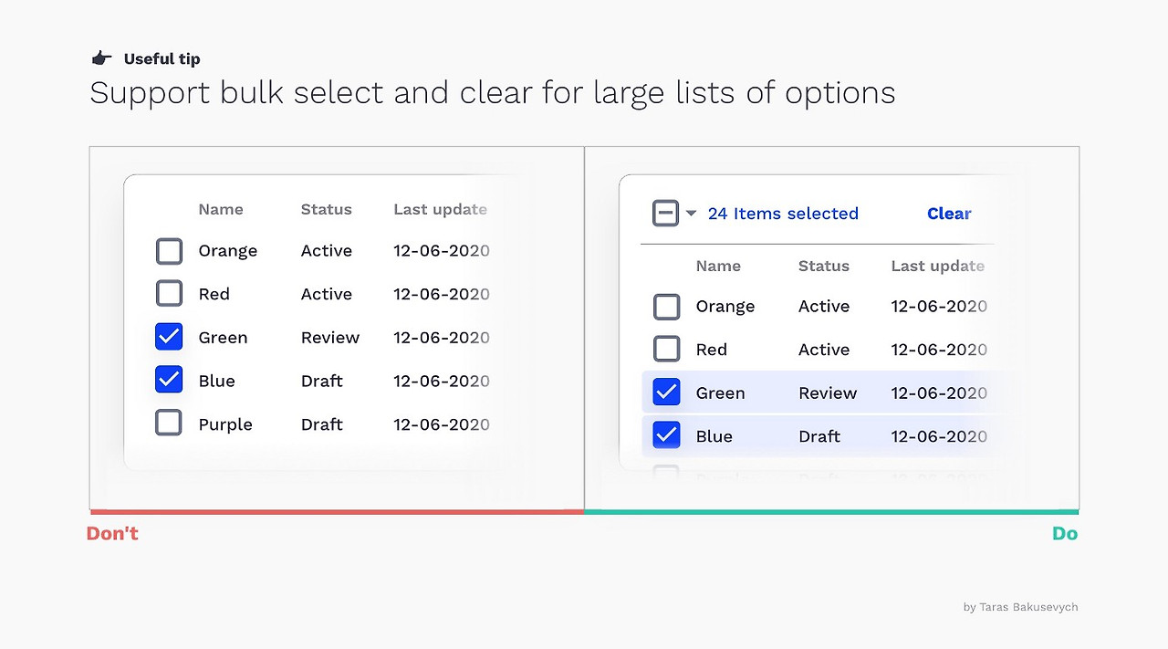 UI 디자인 가이드 : Select Controls