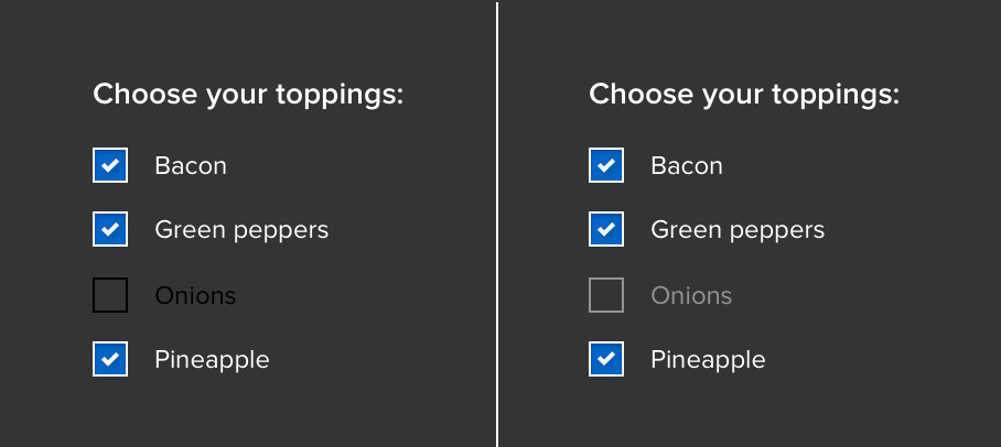 UI cheat sheet: selectors