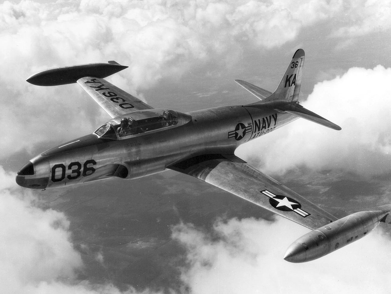 1944년, 미국의 첫 제트 전투기