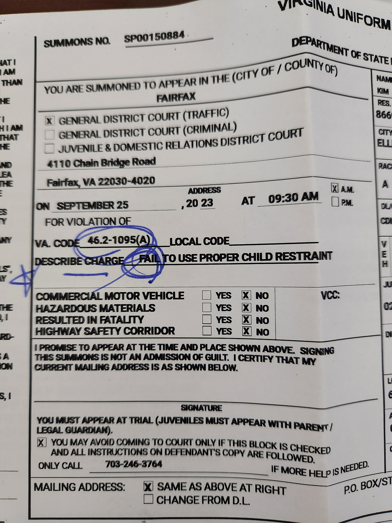 278 미국 교통경찰에 잡히다