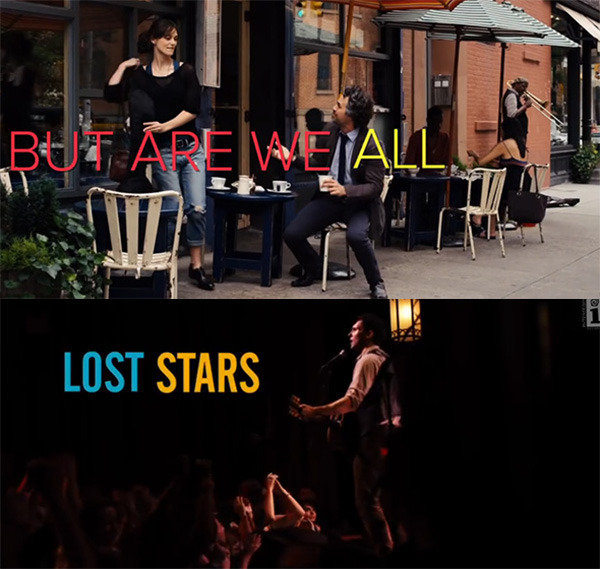 노래 "Lost stars"에 대한 끄적거림
