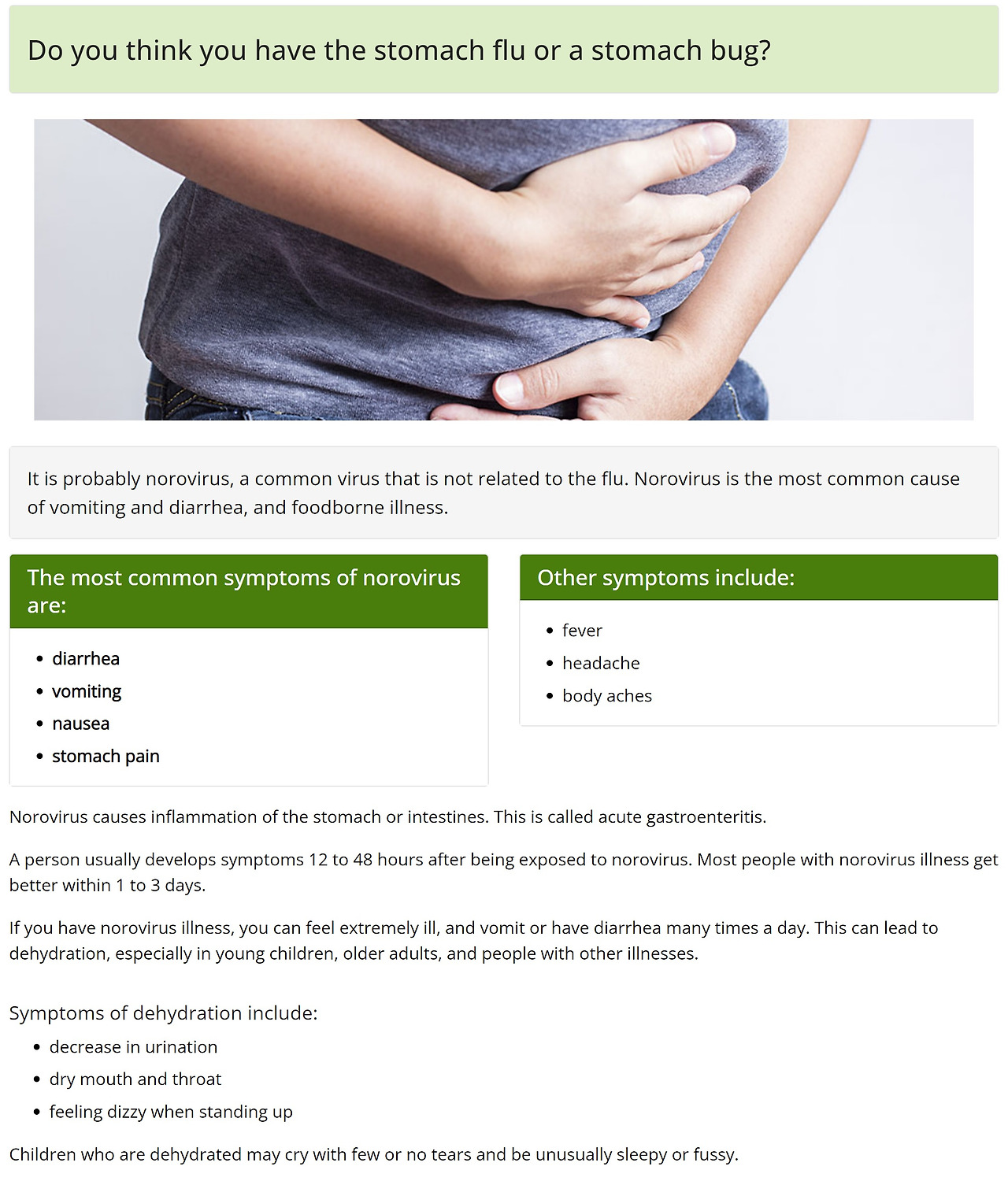 이번엔 Stomach Flu
