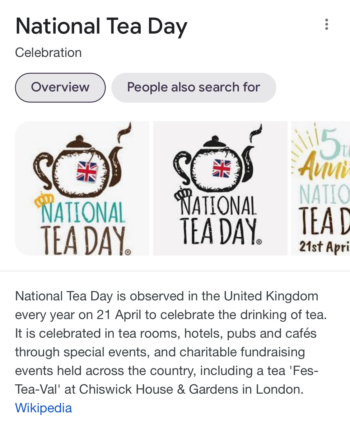 12화 National Tea Day