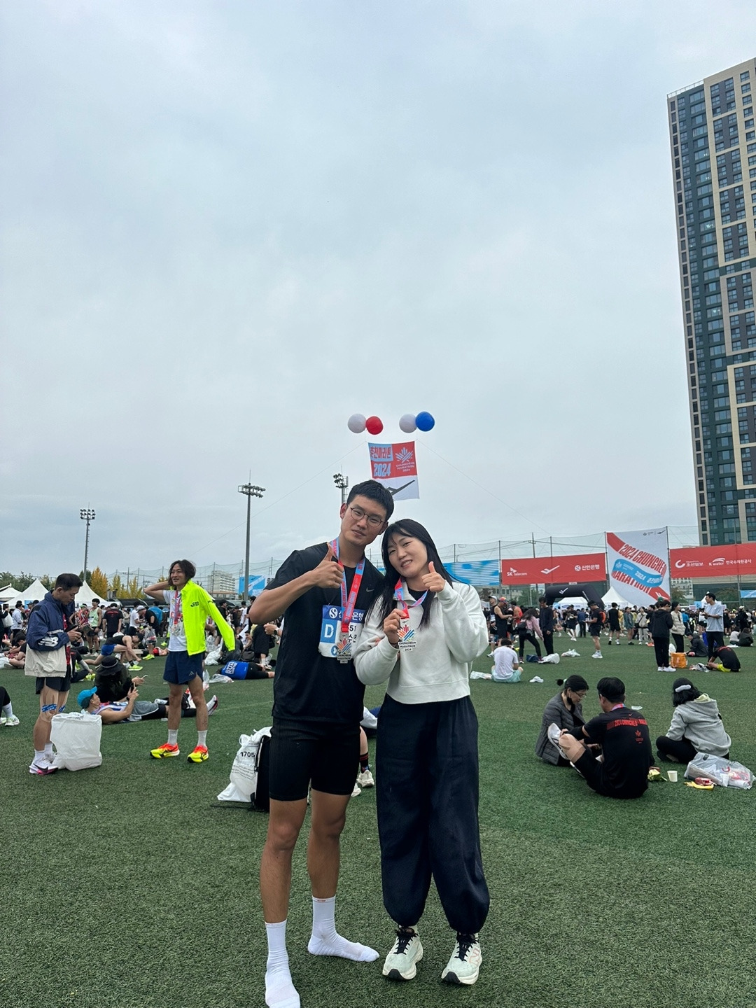 42.195km를 달리며