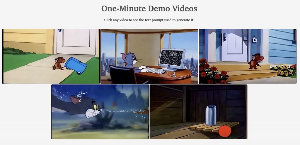 AI가 만든 1분 만화영화: 톰과 제리