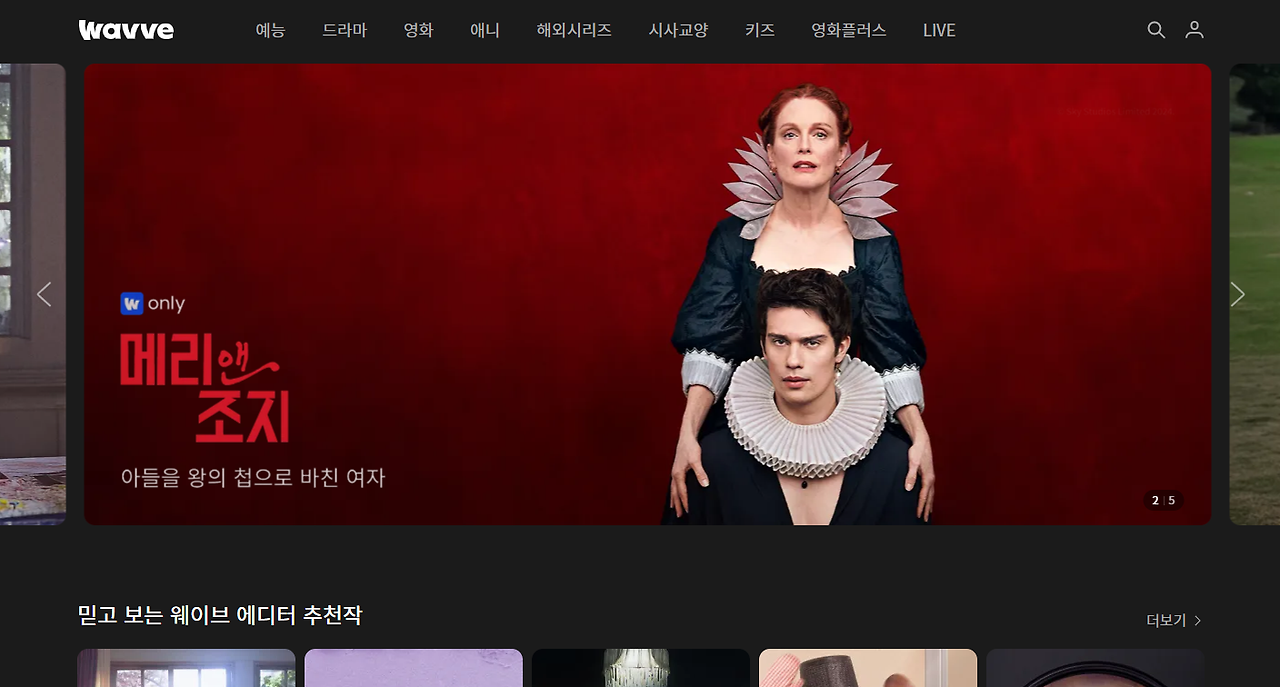 웨이브 PC버전 무료 다운로드 설치 - Wavve