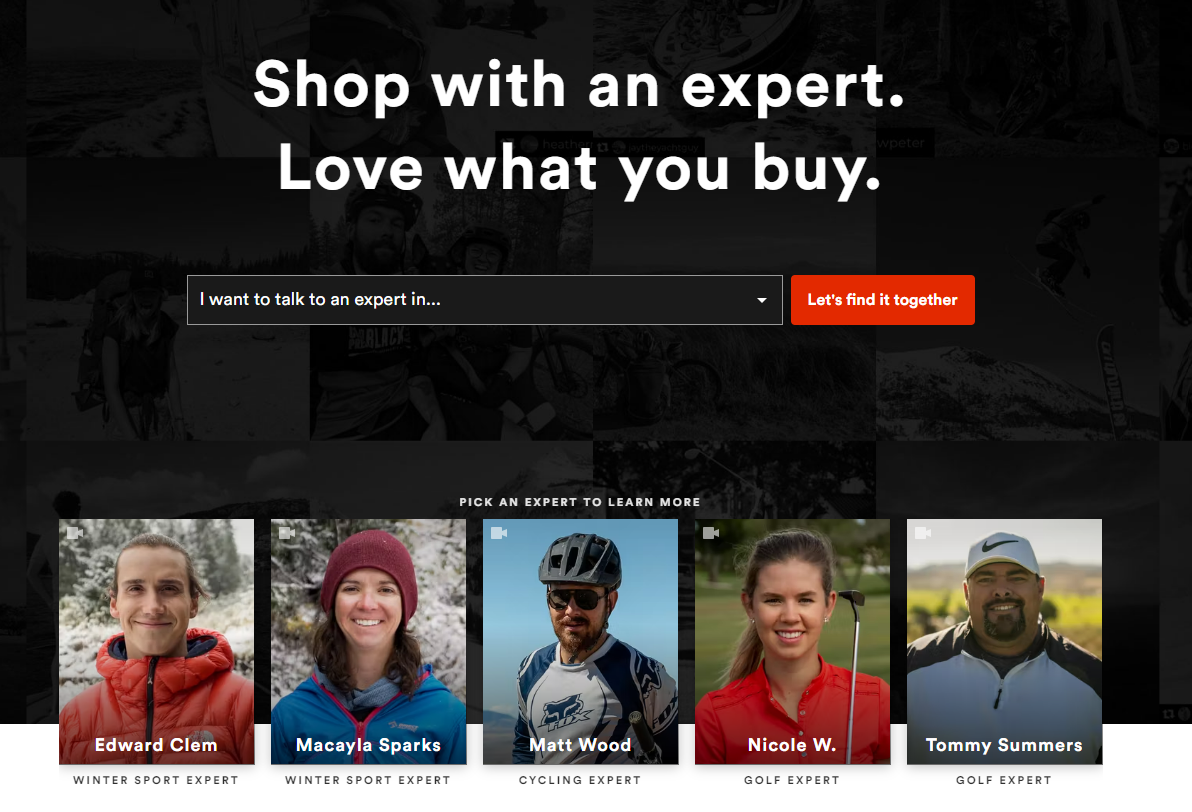 Shop with an Expert, Curated