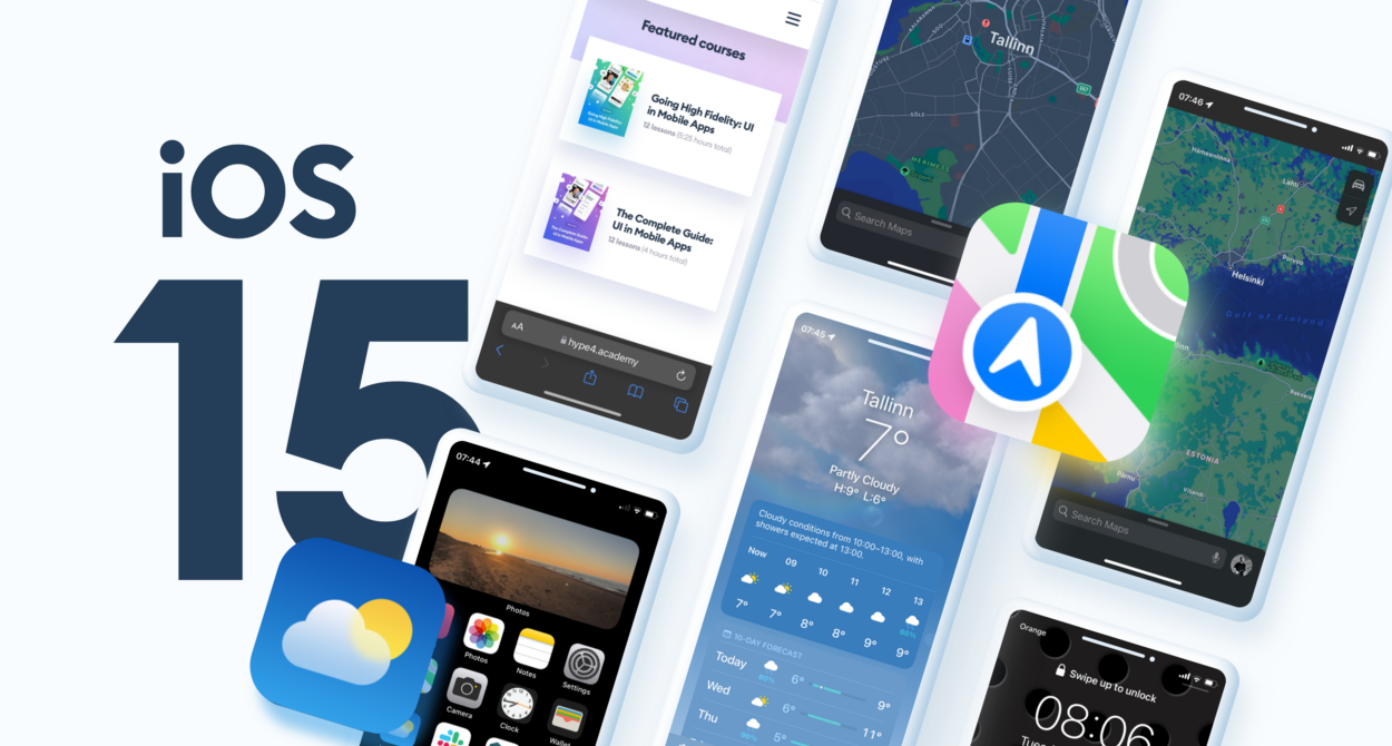 디자인소리 - iOS 15 UI 디자인, 무엇이 바뀌었을까?