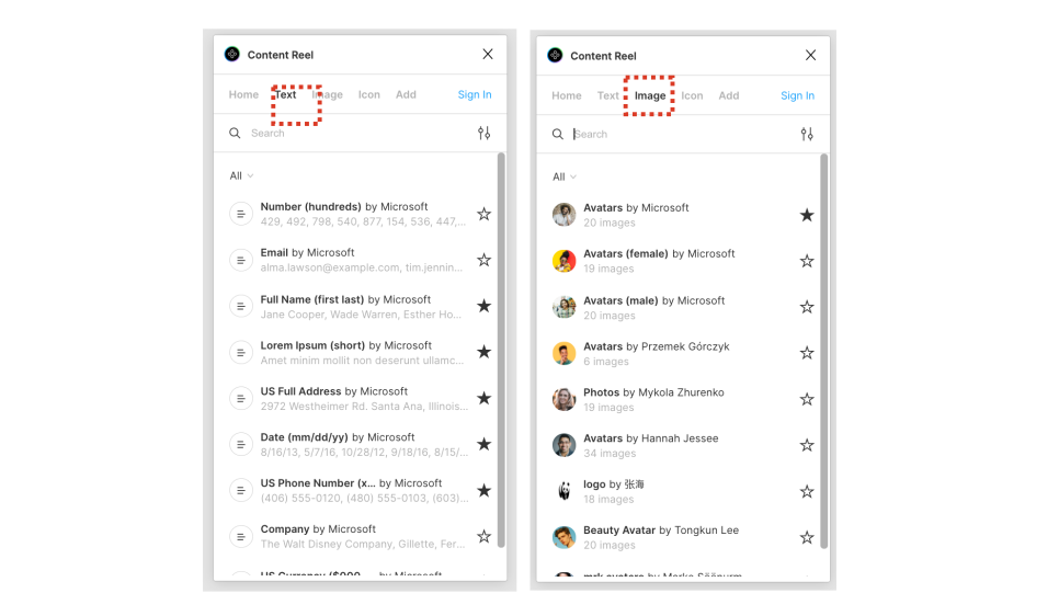 Figma Plugin - Content Reel