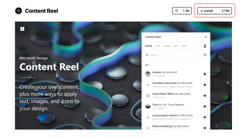Figma Plugin - Content Reel