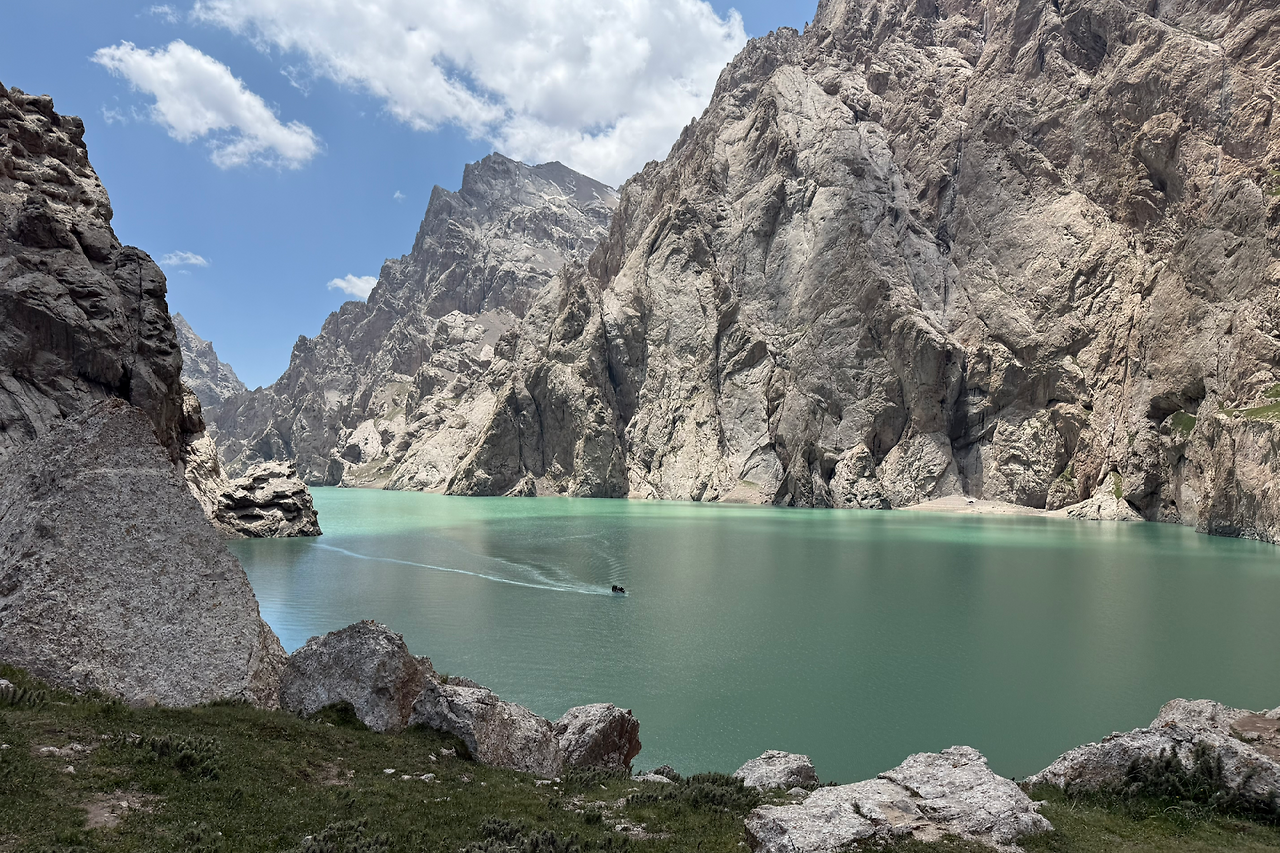 Kol Suu Lake in Kyrgizstan