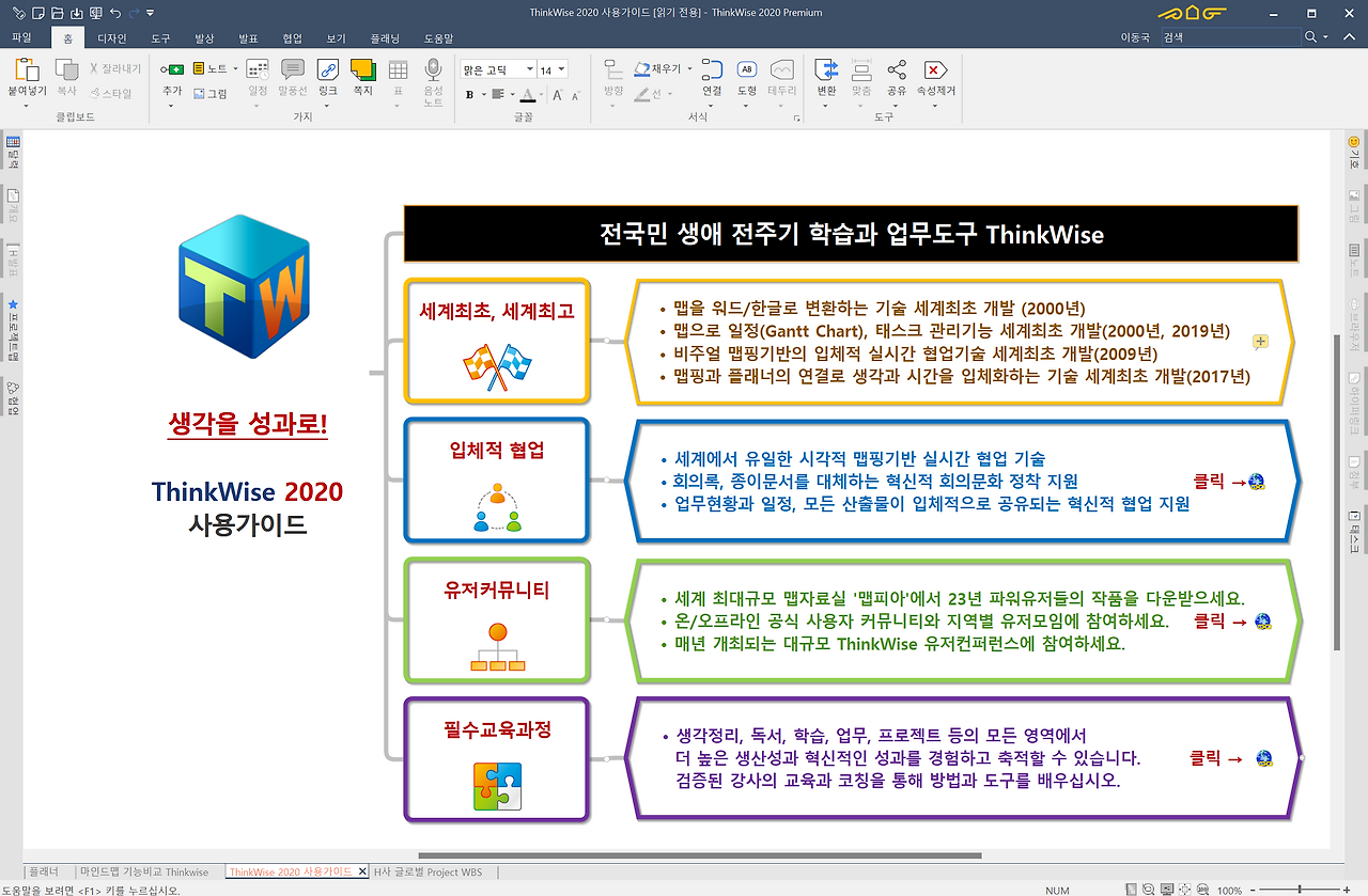 09화 마인드맵 도구 (Thinkwise)