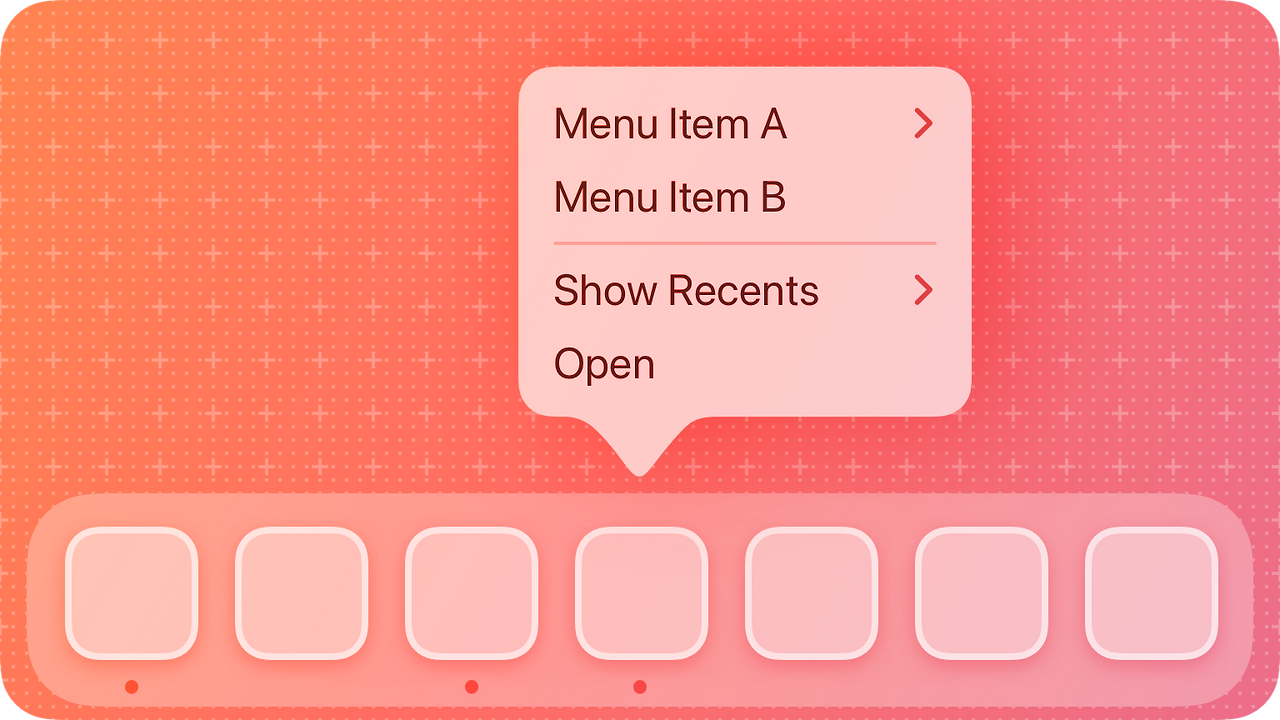 [HIG] Dock menus