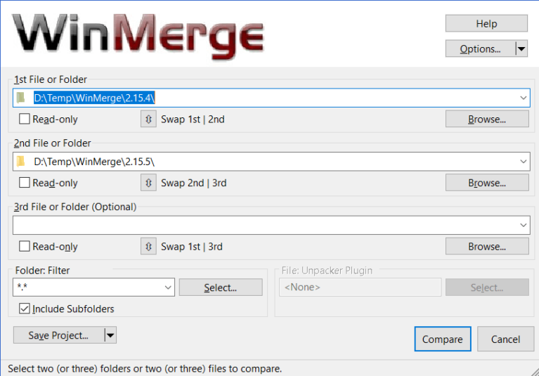 WinMerge(윈머지) 다운로드 사용법