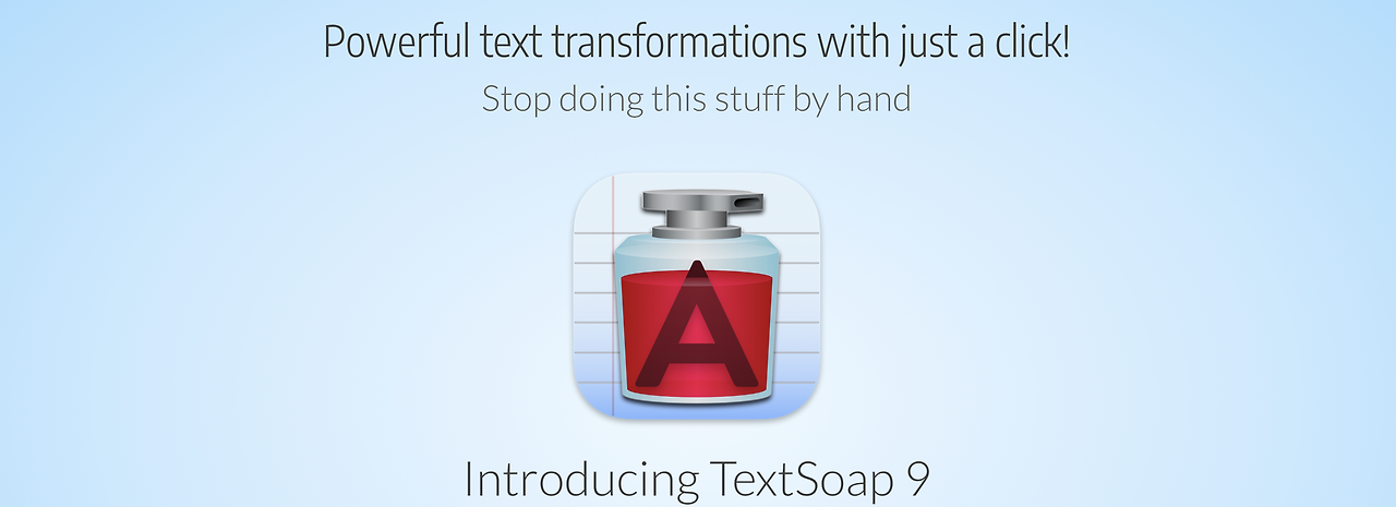 맥, Mac, Textsoap, 텍스트 대치/치환/변경