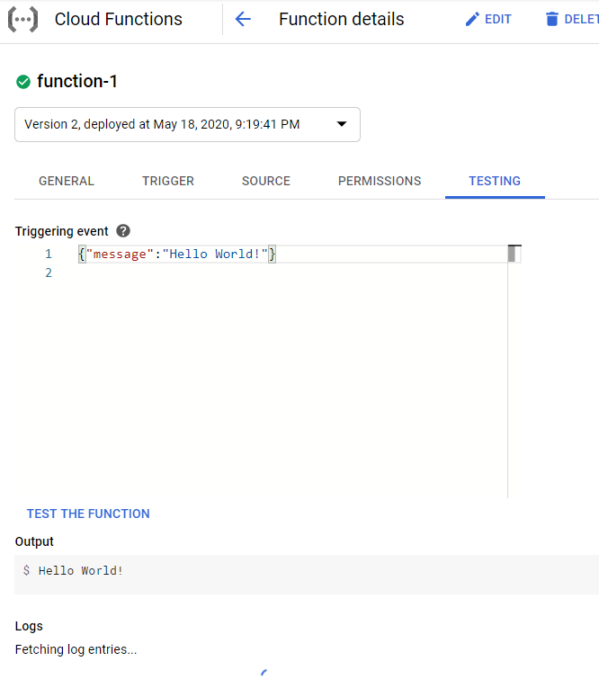 122. Cloud Functions - Console