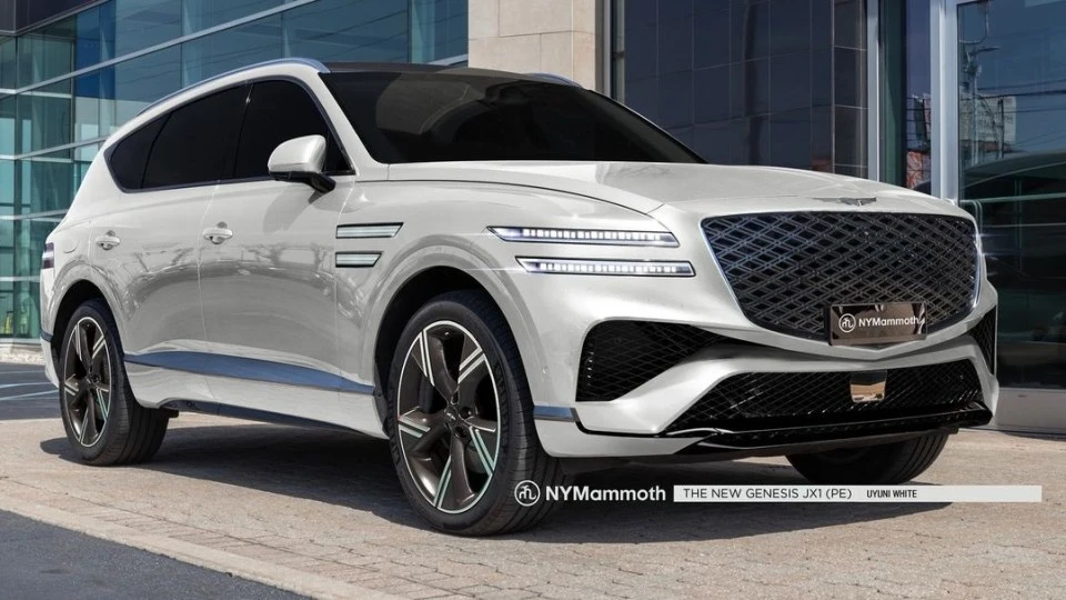 "27인치 OLED 적용" 신형 GV80 실내 유출